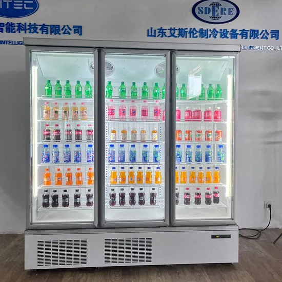Commercial Supermarket Storage Glass Door Vertical Upright Freezer ...